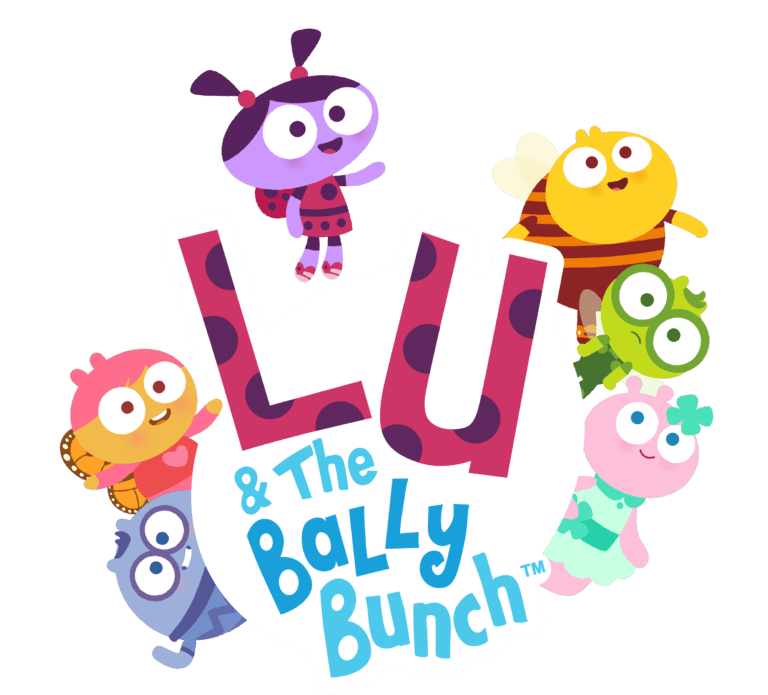 Lu_and_the_Bally_Bunch_Group_Pose_with_Logo - 9 Story Media Group